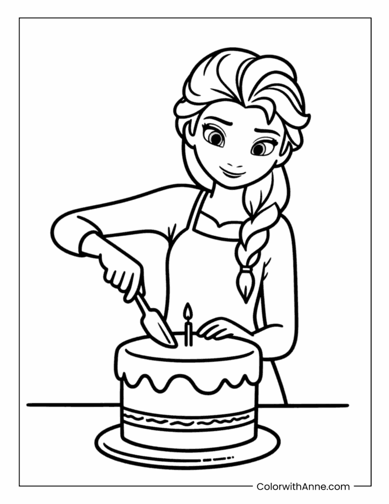 Elsa Coloring Pages (Free PDF Printables)