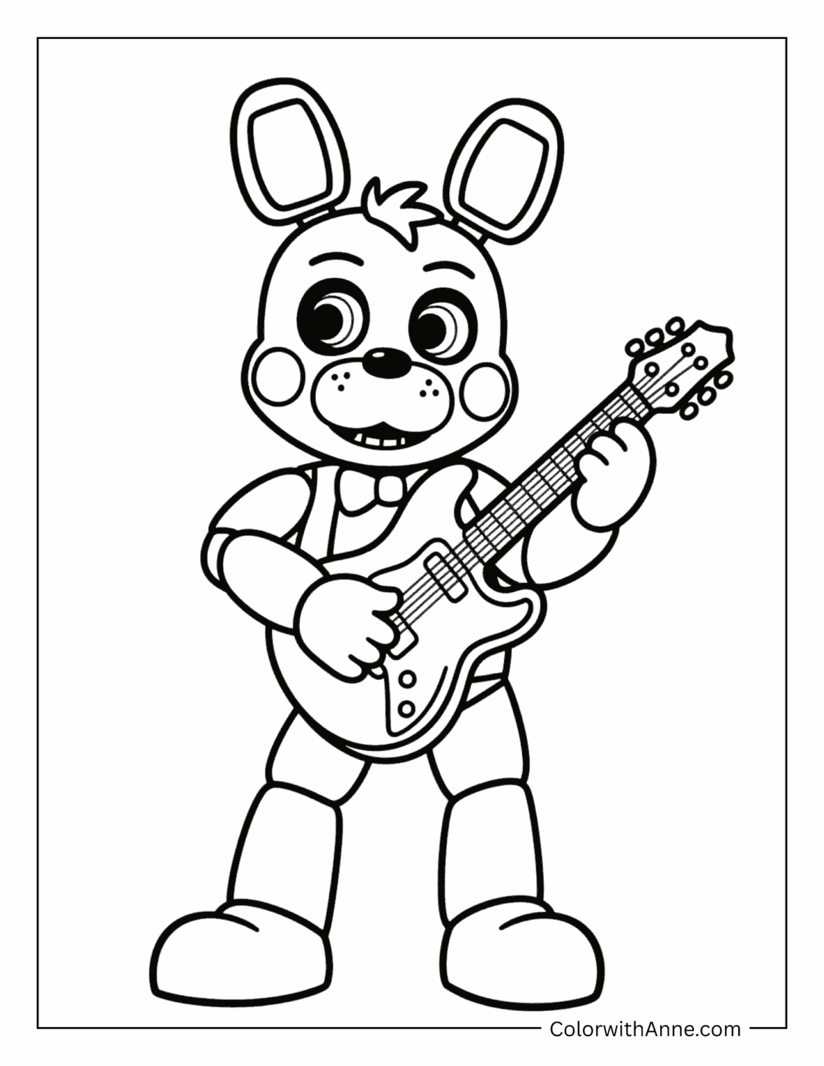 FNAF Coloring Pages (Free PDF Printables) - ColorwithAnne
