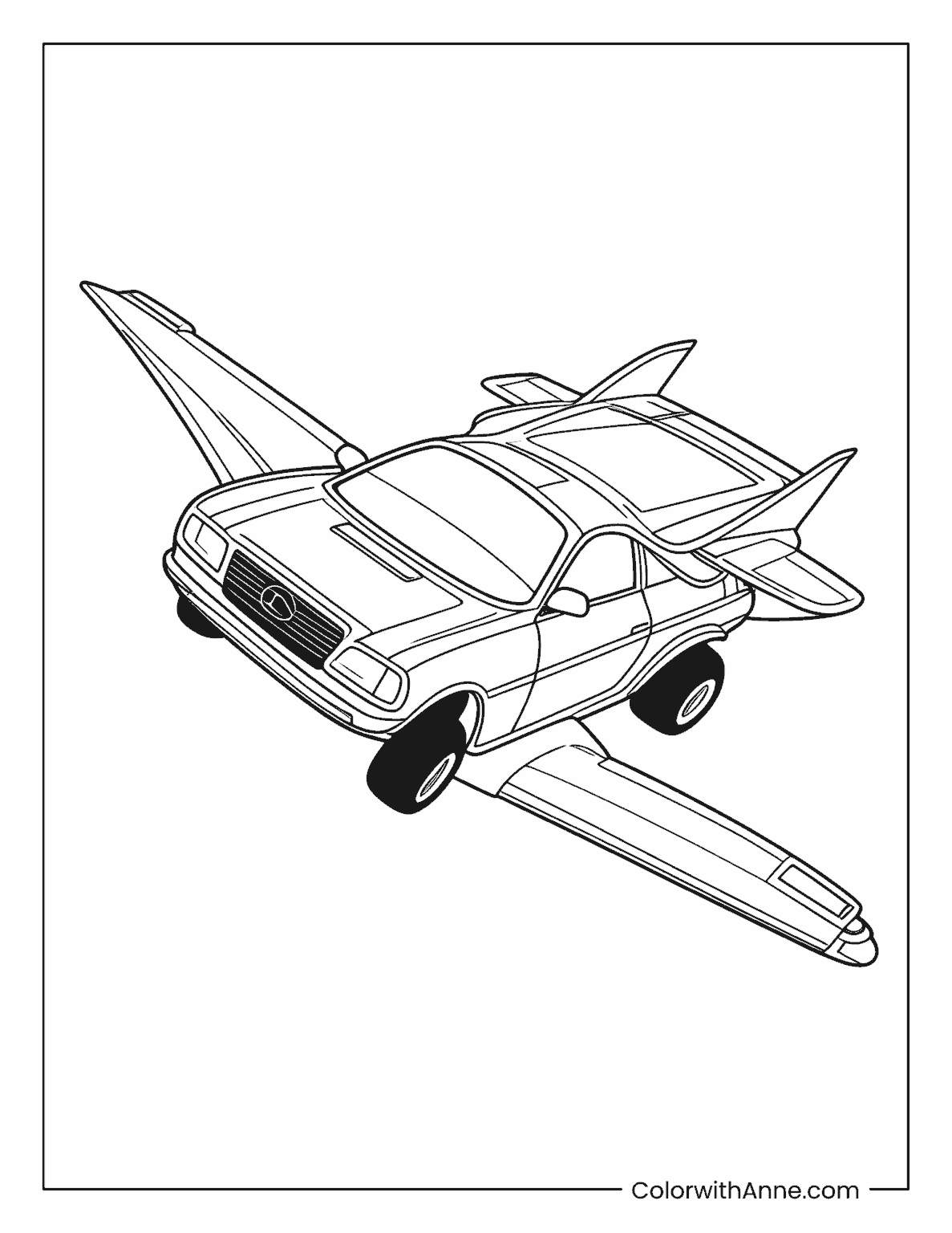 18 Car Coloring Pages (Free PDF Printables)