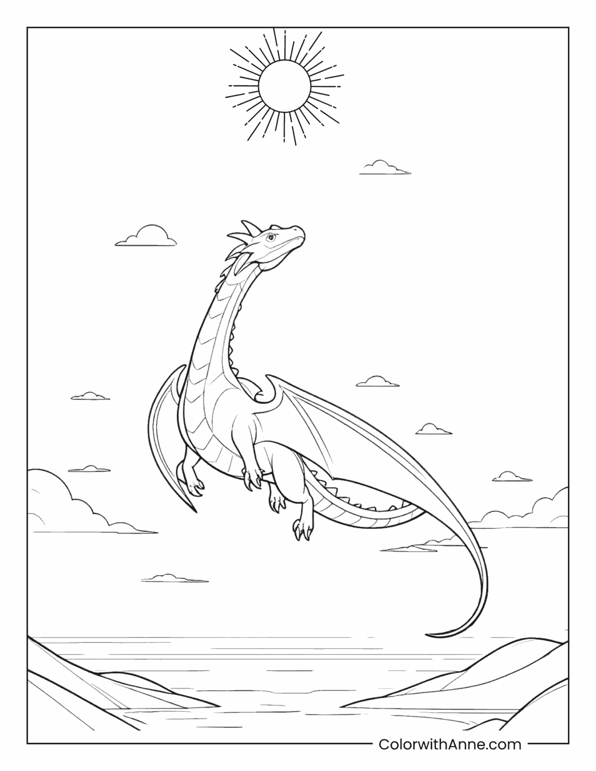 16 Dragon Coloring Pages (Free PDF Printables)