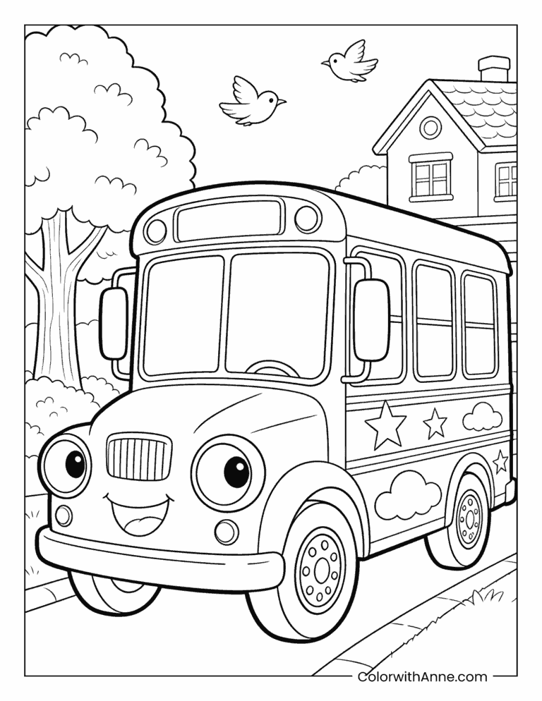 20 School Bus Coloring Pages (Free PDF Printables)