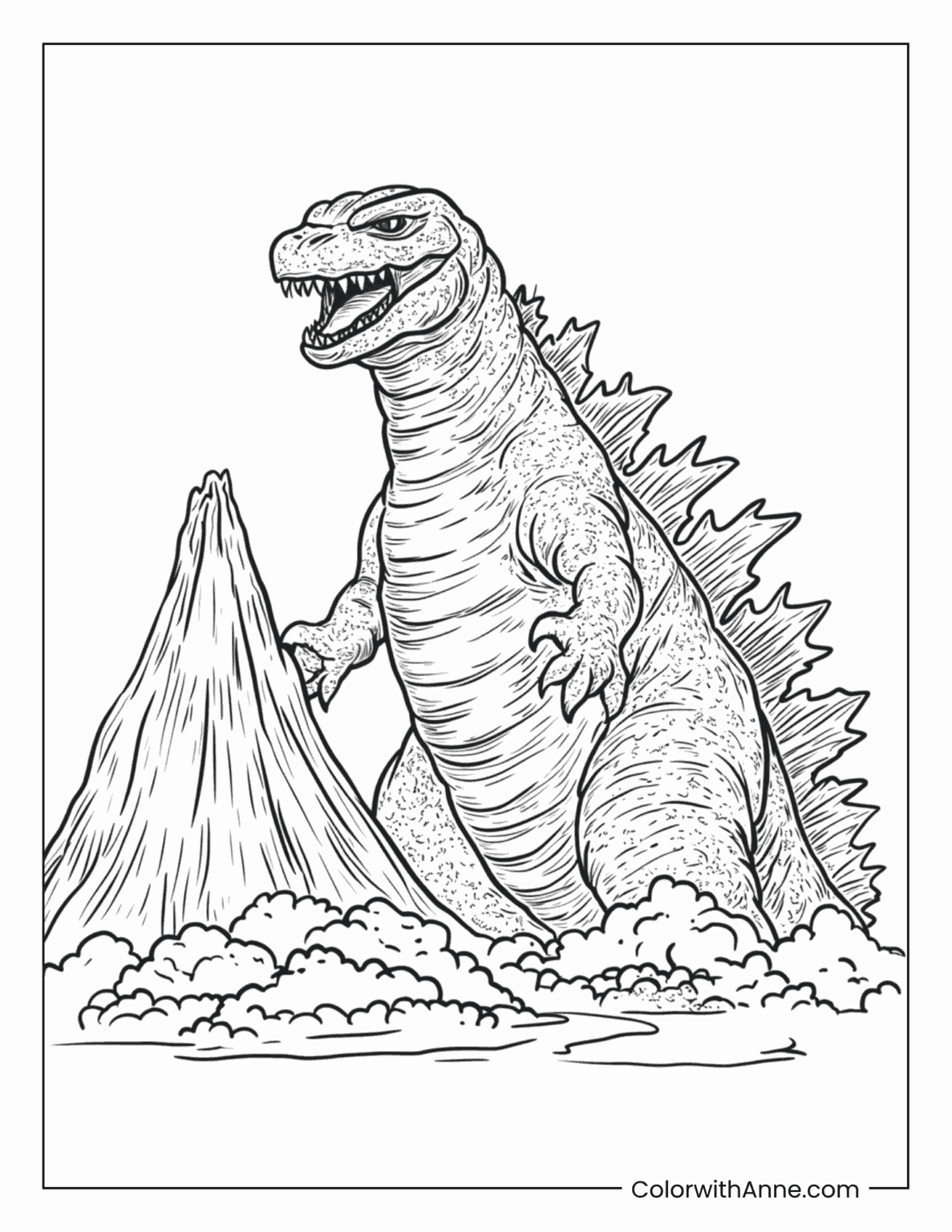 20 Godzilla Coloring Pages (Free PDF Printables)