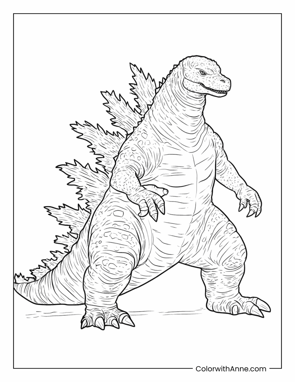 20 Godzilla Coloring Pages (Free PDF Printables)