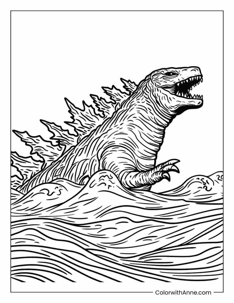 20 Godzilla Coloring Pages (Free PDF Printables)