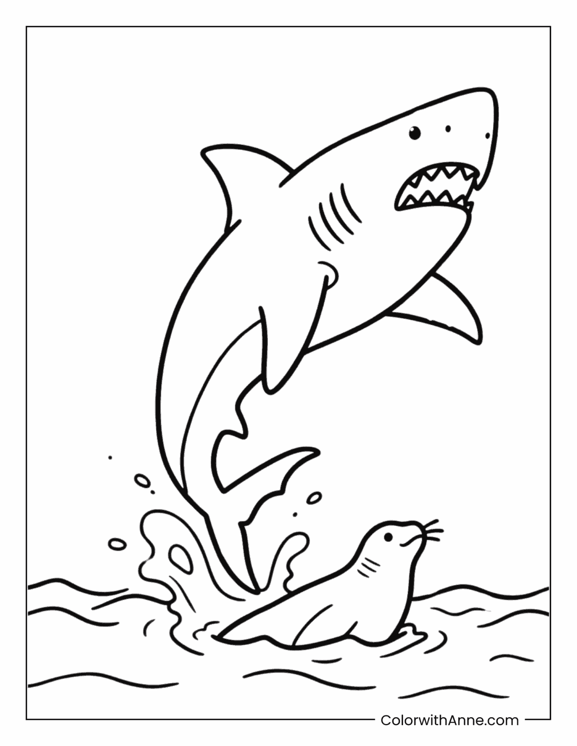 18 Shark Coloring Pages (Free PDF Printables)