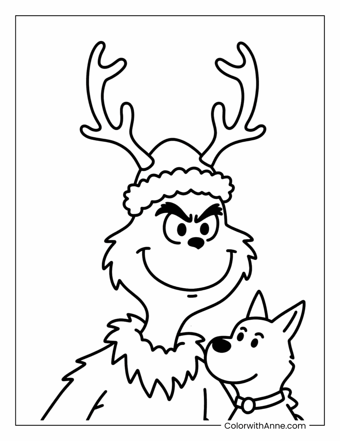Grinch Coloring Pages (Free PDF Printables)
