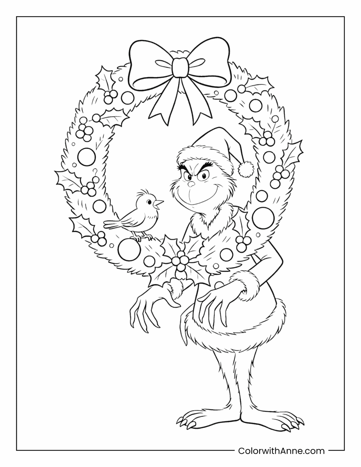 Grinch Coloring Pages (Free PDF Printables)