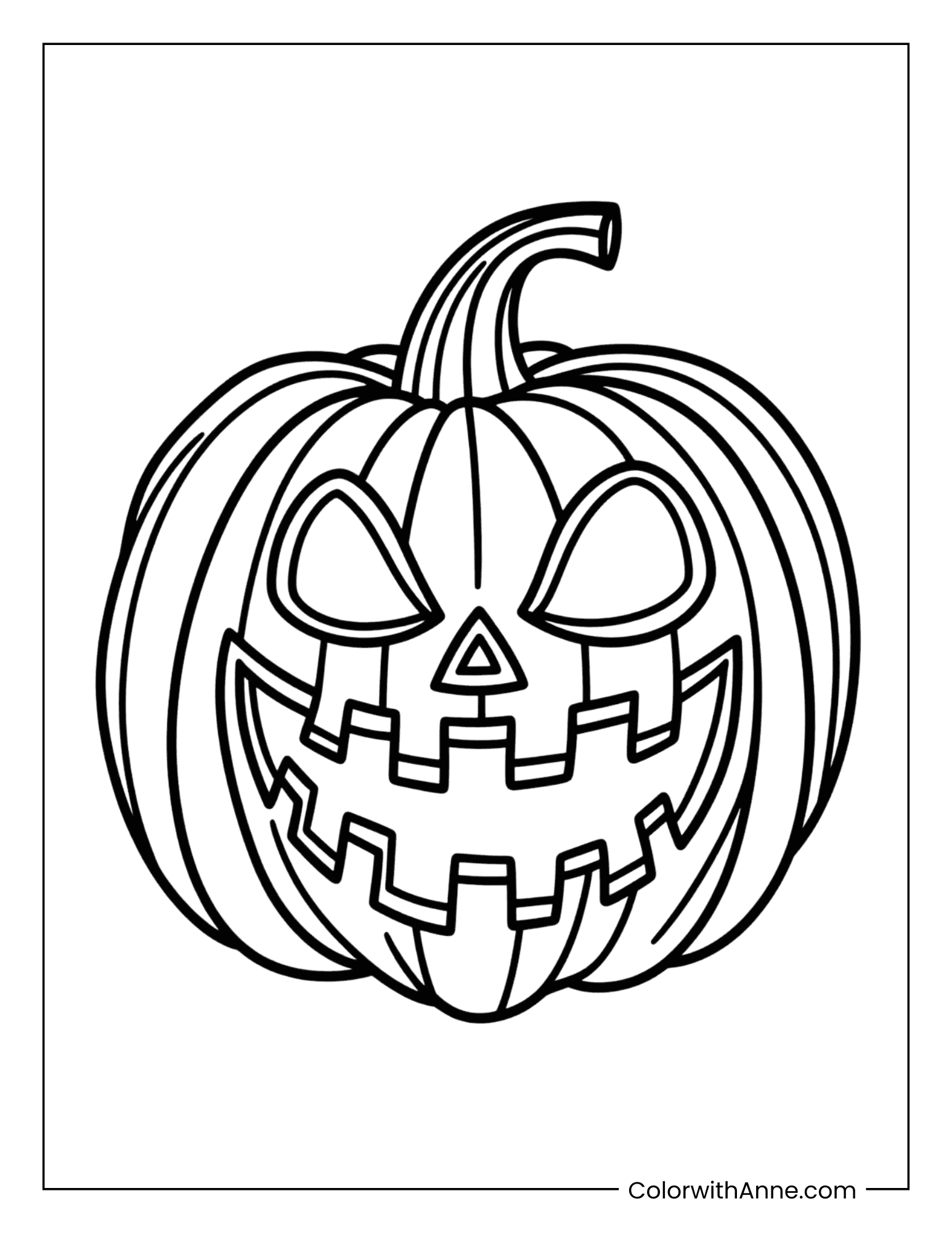 Halloween Coloring Pages (Free PDF Printables) - ColorwithAnne
