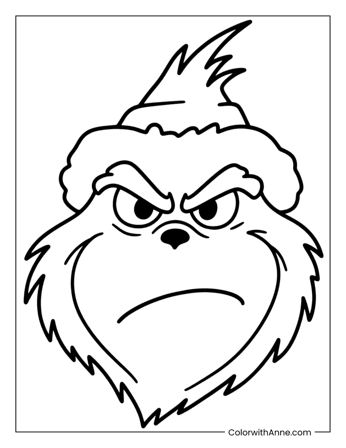 Grinch Coloring Pages (Free PDF Printables)