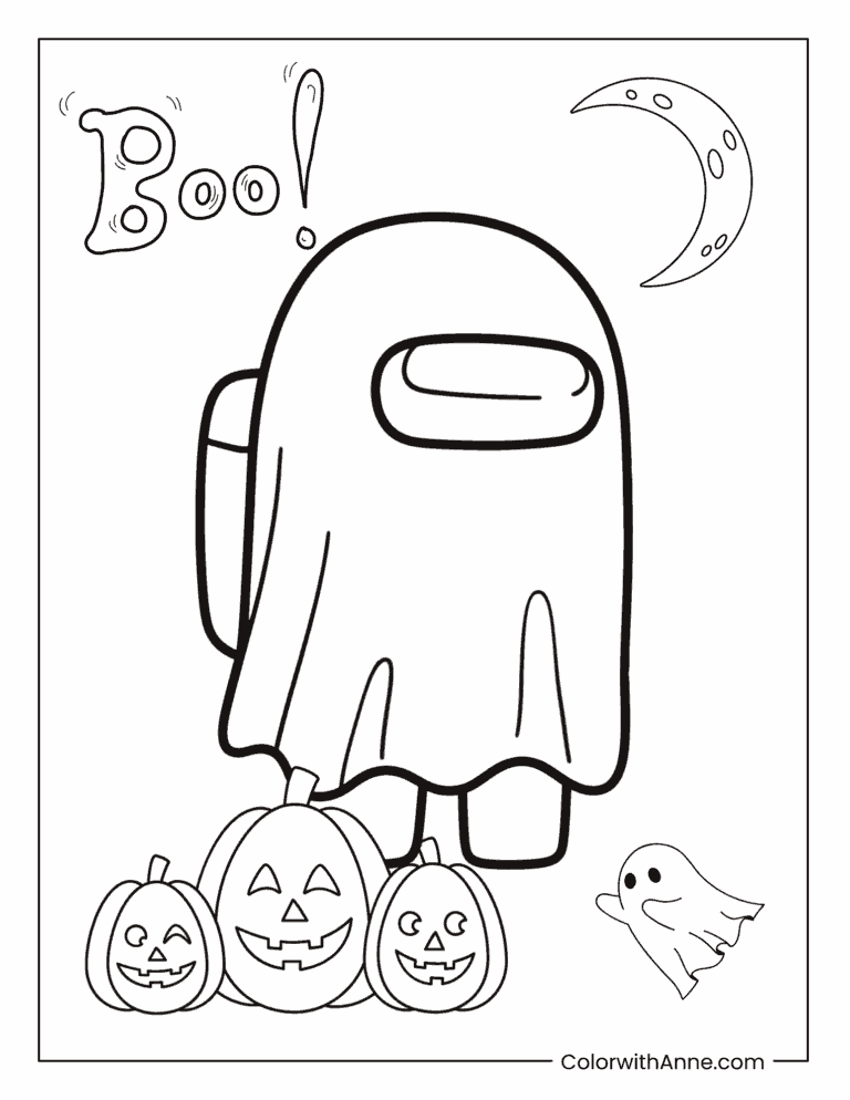 20 Among Us Coloring Pages (Free PDF Printables)