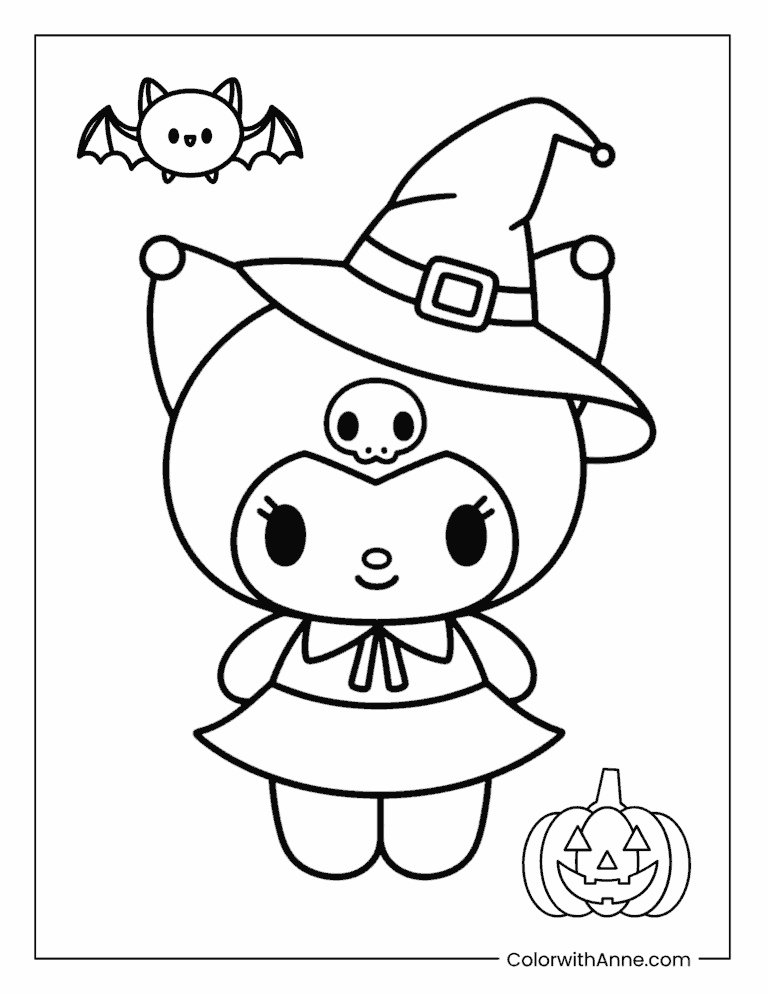 Kuromi Coloring Pages (Free PDF Printables)