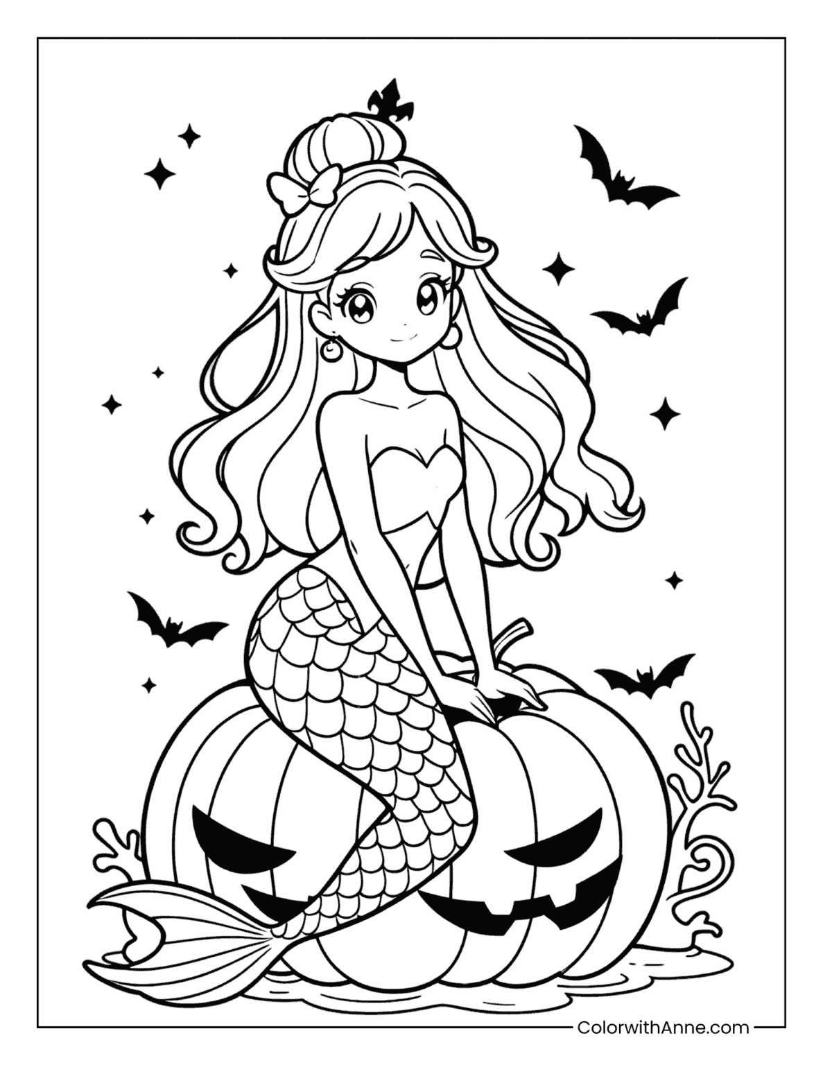 20 Mermaid Coloring Pages (Free PDF Printables)