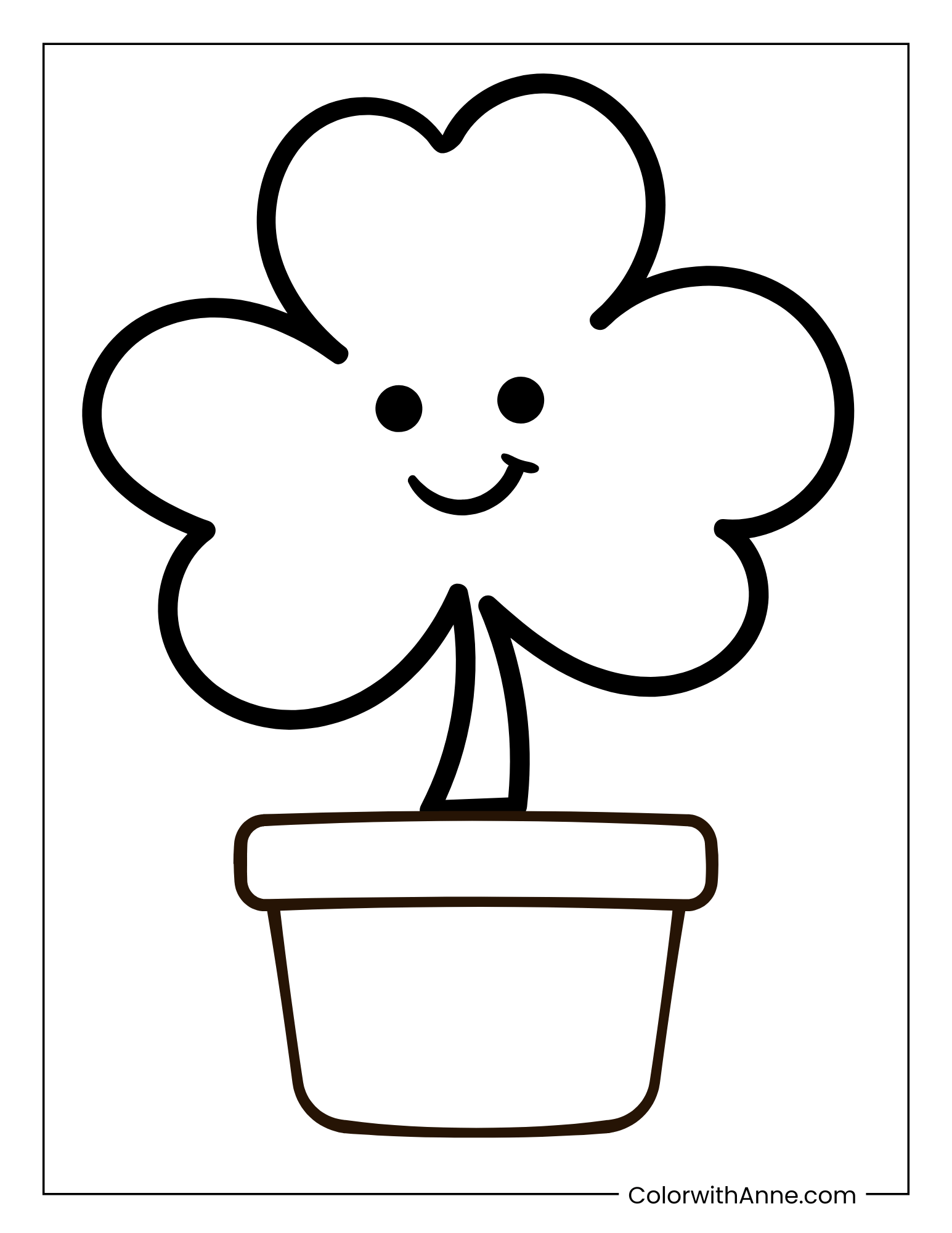 Shamrock Coloring Pages (Free PDF Printables) - ColorwithAnne