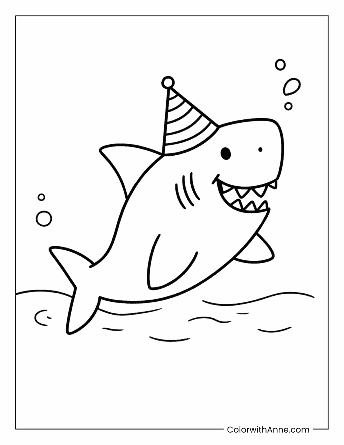 18 Shark Coloring Pages (Free PDF Printables)