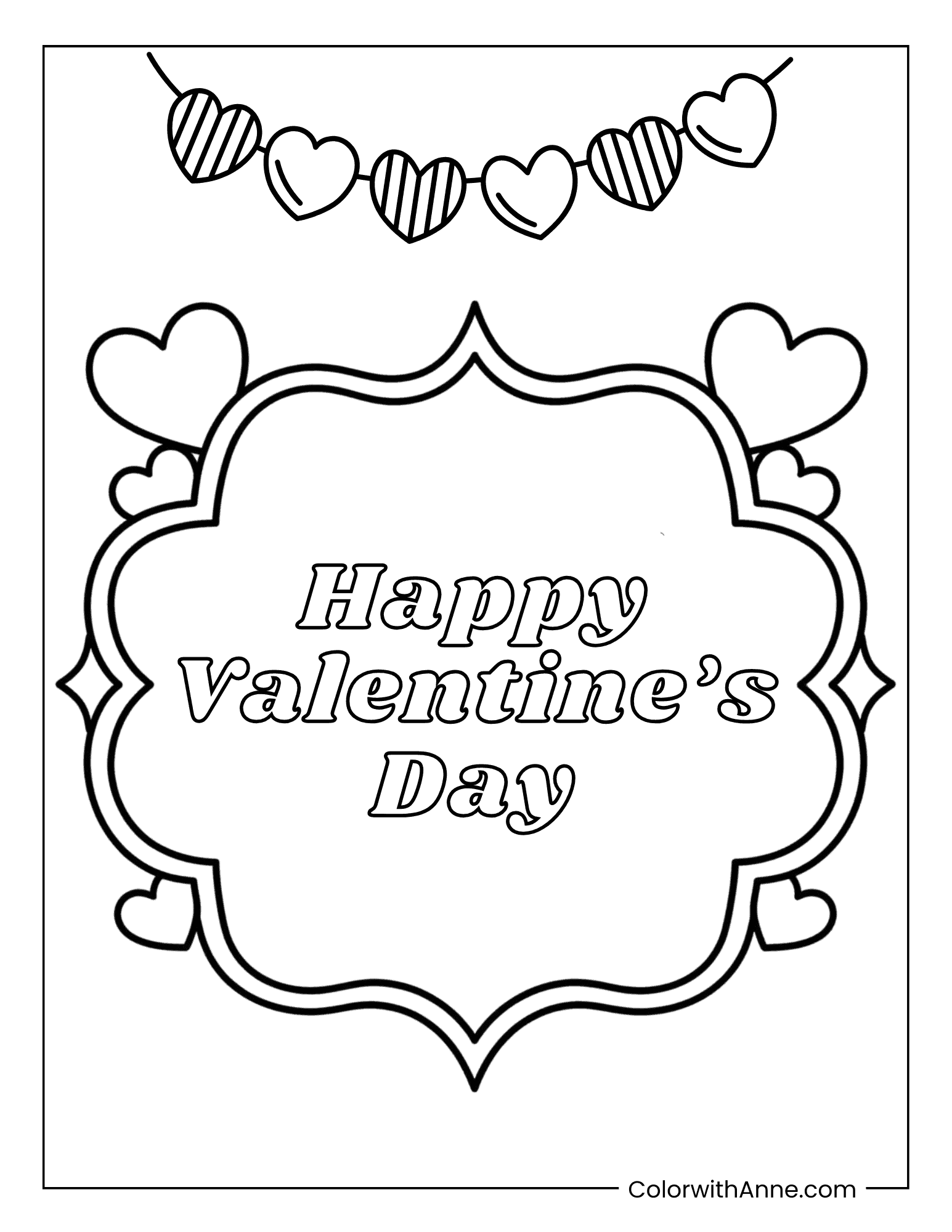 20 Valentine's Day Coloring Pages (Free PDF Printables)