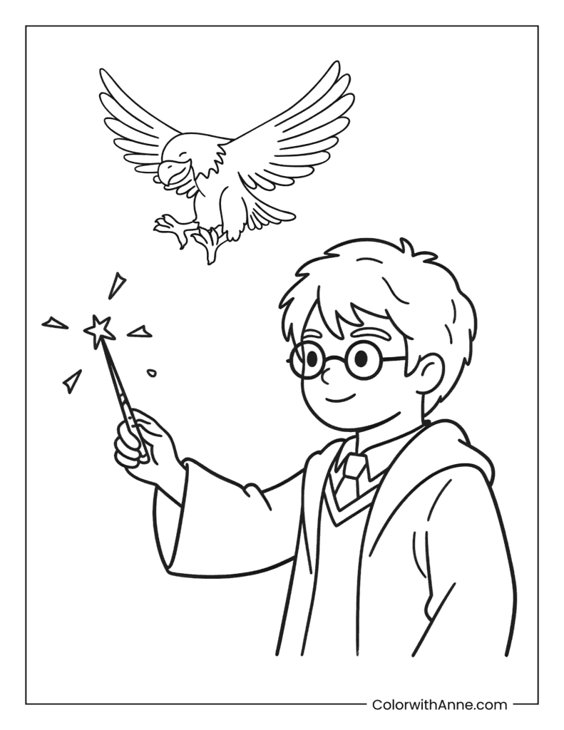 Harry Potter Coloring Pages (Free PDF Printables)
