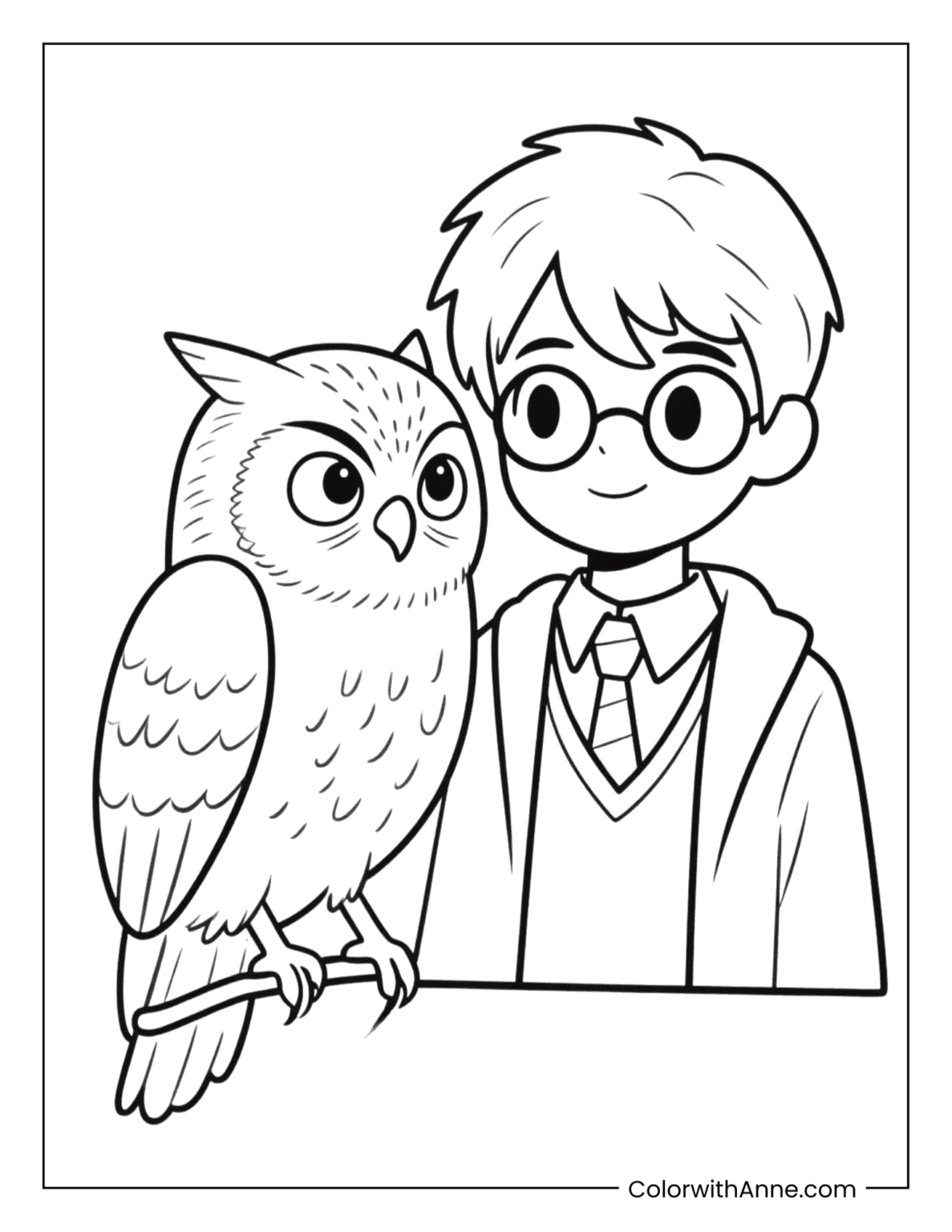 Harry Potter Coloring Pages (Free PDF Printables)