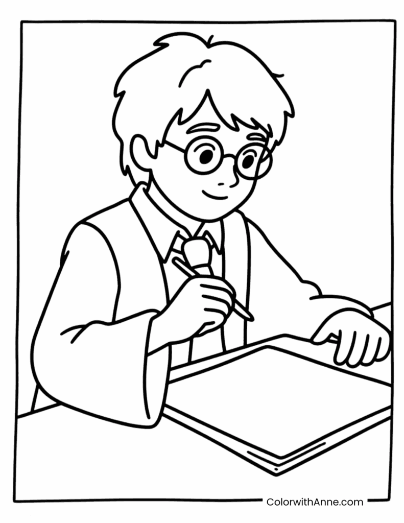 Harry Potter Coloring Pages (Free PDF Printables)