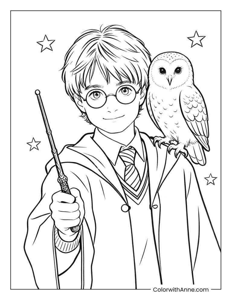 Harry Potter Coloring Pages (Free PDF Printables)
