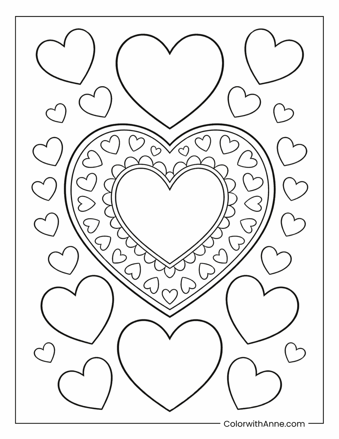 20 Valentine's Day Coloring Pages (Free PDF Printables)