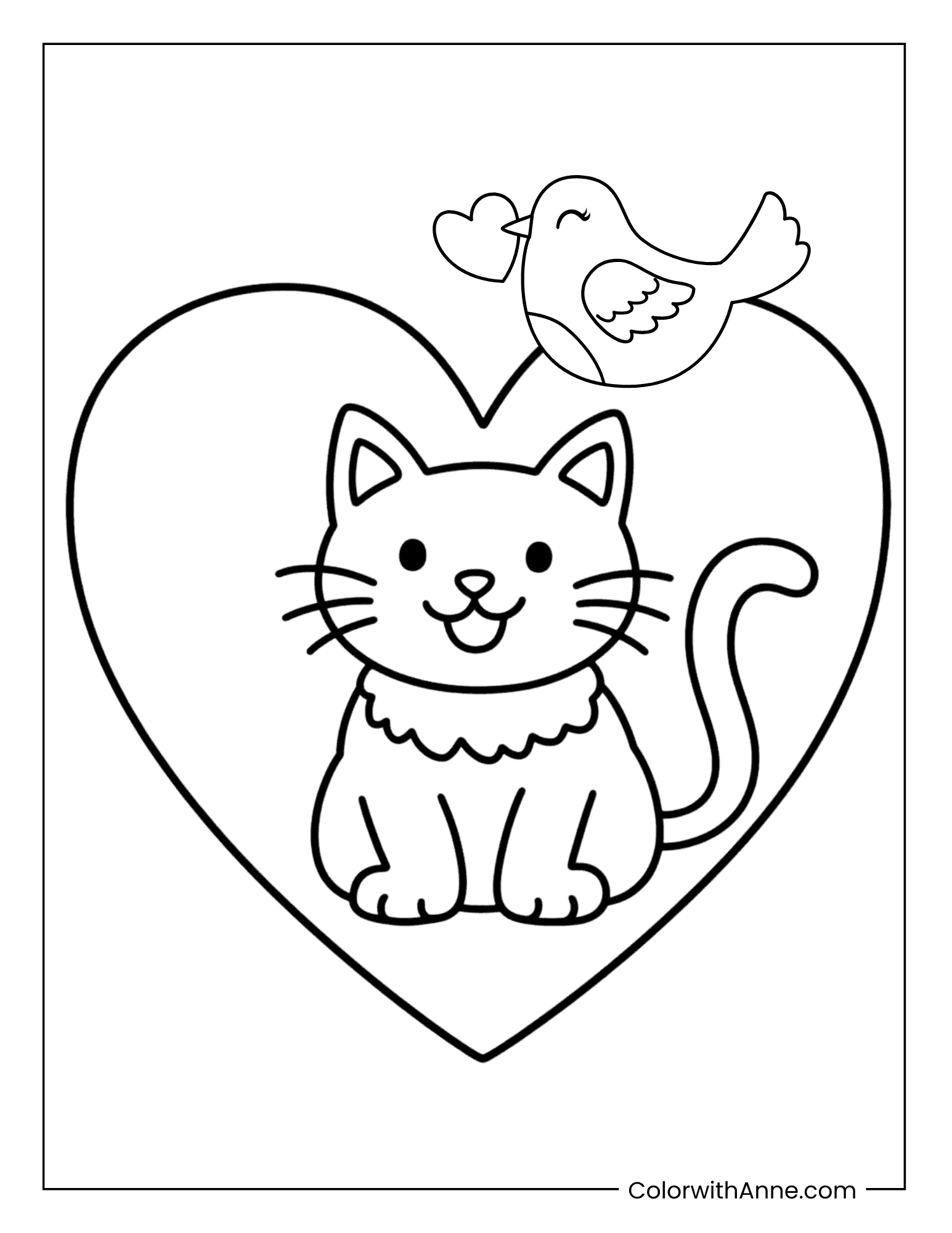 Heart Coloring Pages (Free PDF Printables)