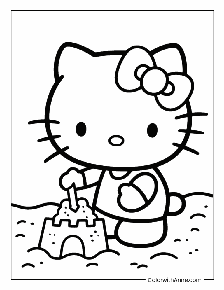20 Hello Kitty Coloring Pages (Free PDF Printables)