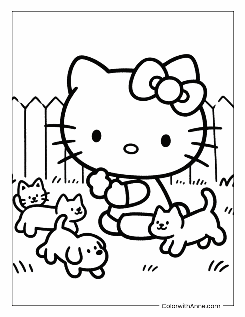 20 Hello Kitty Coloring Pages (Free PDF Printables)