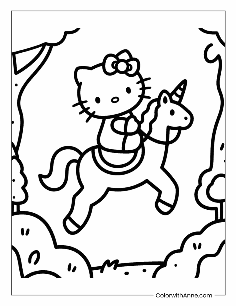 20 Hello Kitty Coloring Pages (Free PDF Printables)