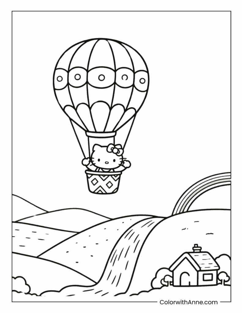 20 Hello Kitty Coloring Pages (Free PDF Printables)