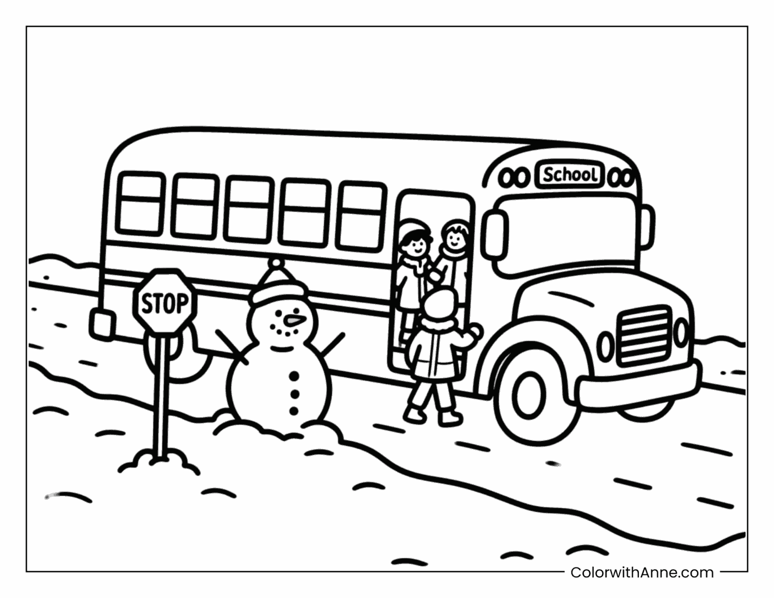 20 School Bus Coloring Pages (Free PDF Printables)