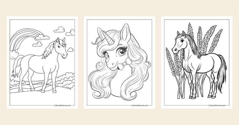 Nature Coloring Pages (Free PDF Printables) - ColorwithAnne