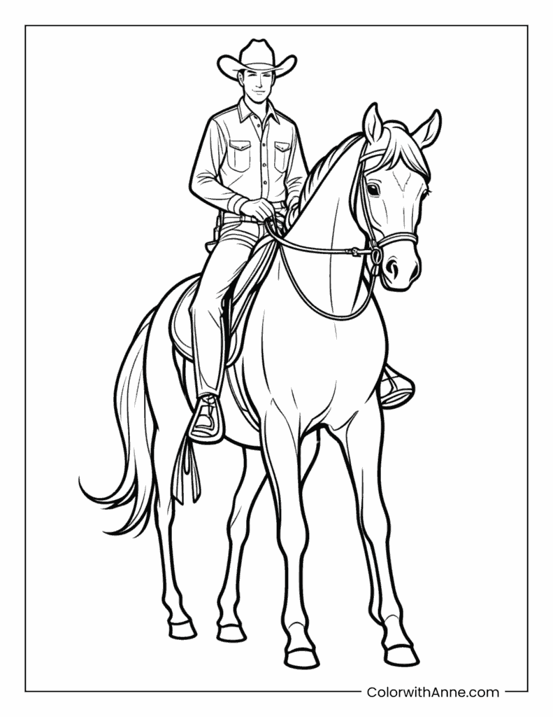 20 Horse Coloring Pages (Free PDF Printables)