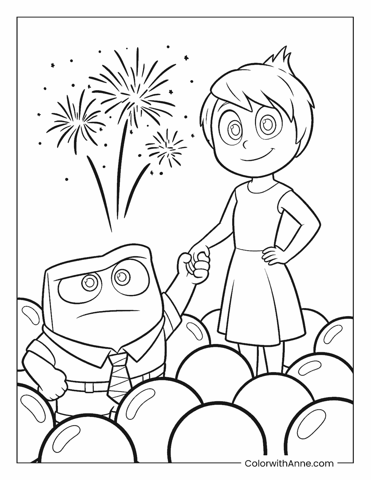 Inside Out Coloring Pages (Free PDF Printables) - ColorwithAnne