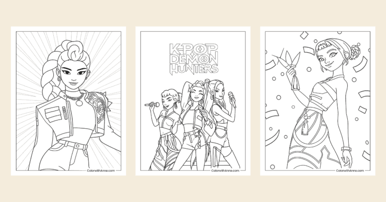 55 KPop Demon Hunters Coloring Pages (Free PDF Printables)