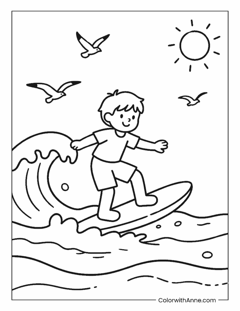 20 Summer Coloring Pages (Free PDF Printables)