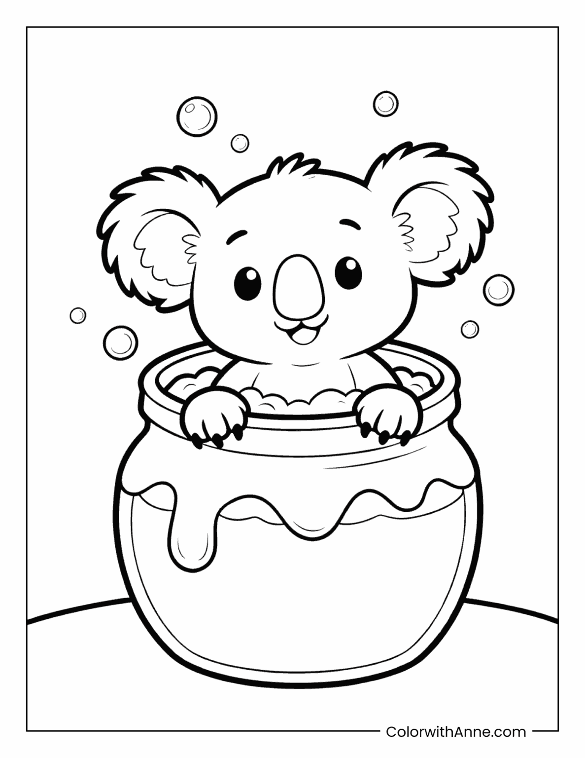 Koala Coloring Pages (Free PDF Printables) - ColorwithAnne