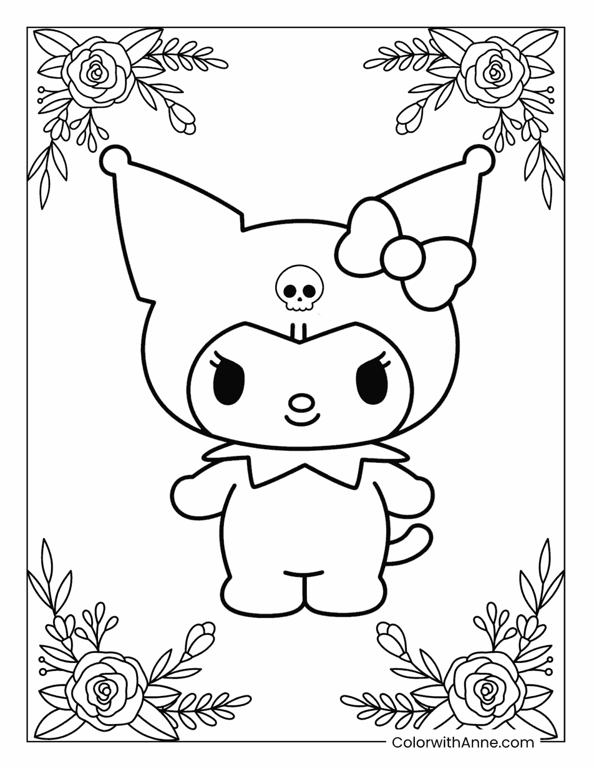 Kuromi Coloring Pages (Free PDF Printables)