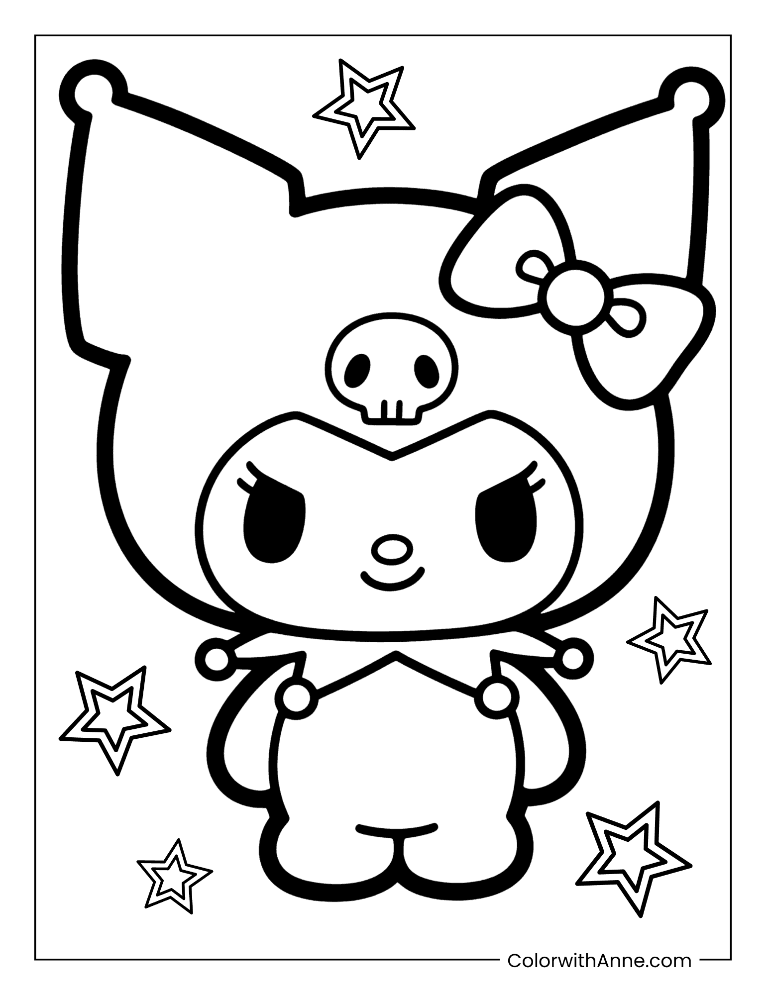 Kuromi Coloring Pages (Free PDF Printables)