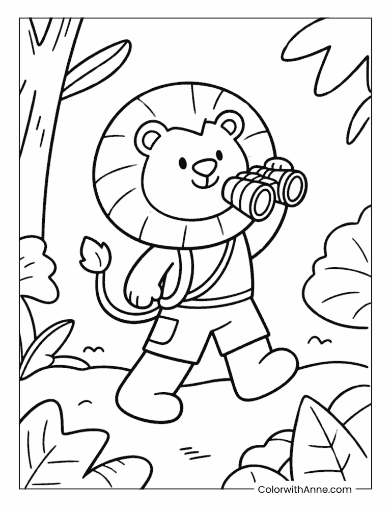 22 Lion Coloring Pages (Free PDF Printables)