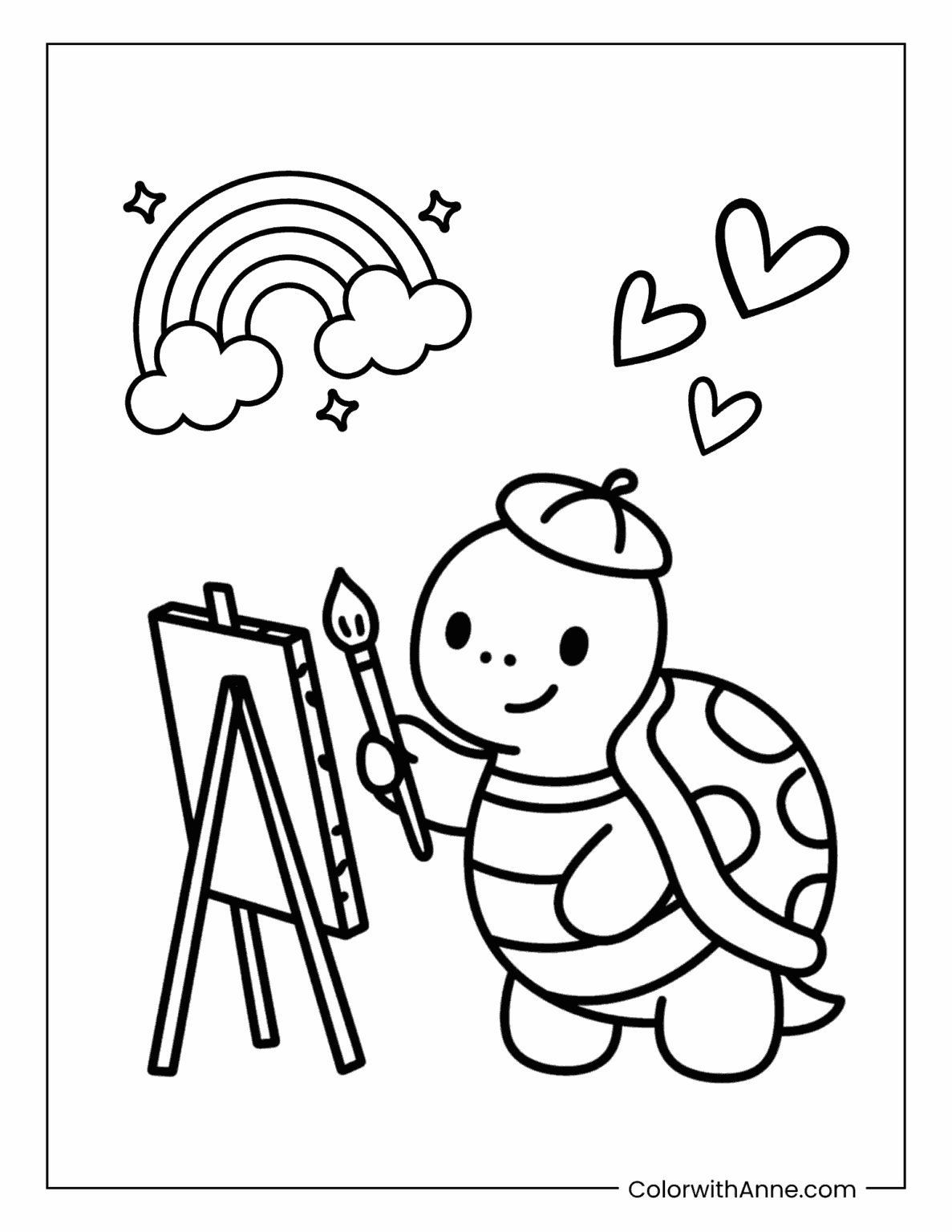 20 Turtle Coloring Pages (Free PDF Printables)