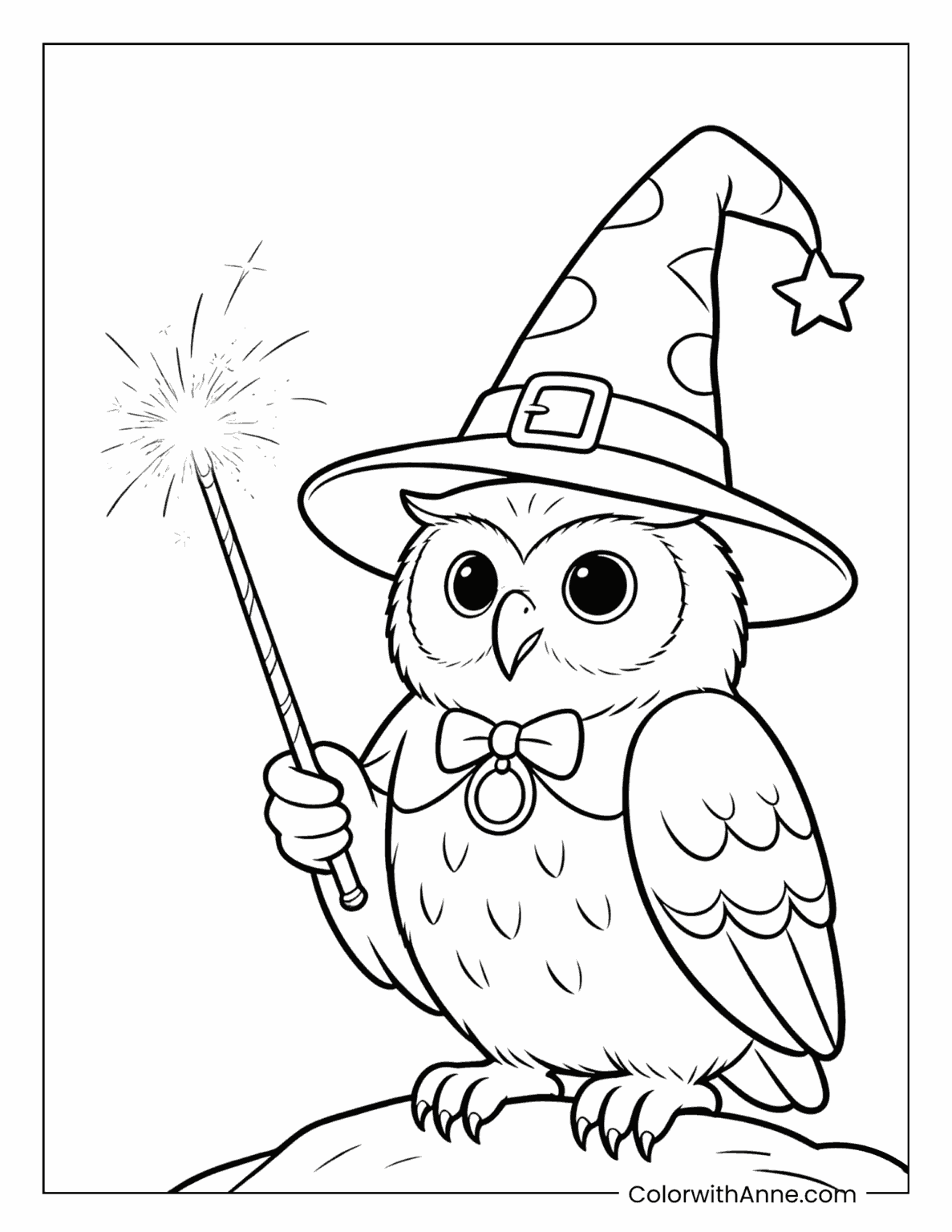 Owl Coloring Pages (Free PDF Printables) - ColorwithAnne