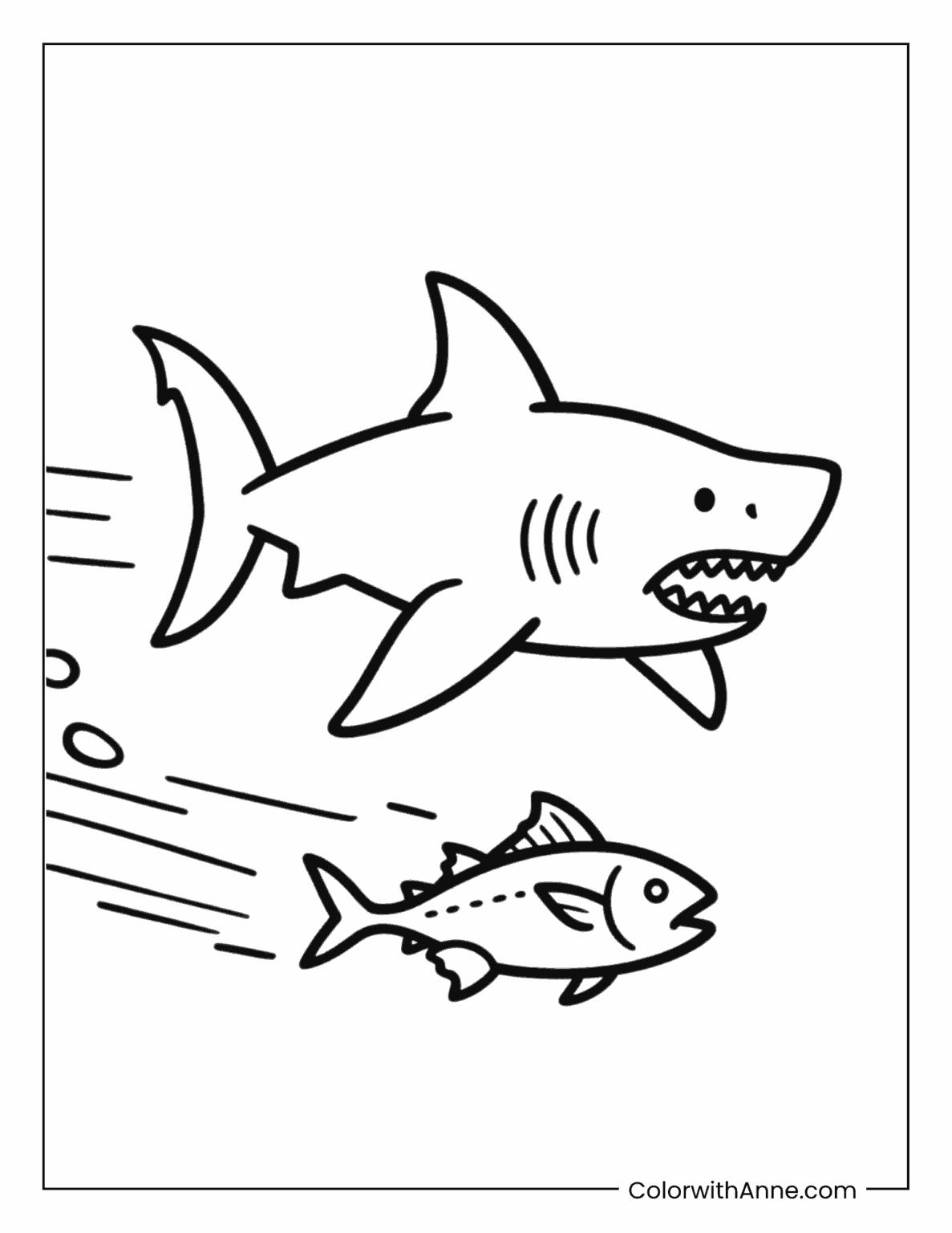 18 Shark Coloring Pages (Free PDF Printables)