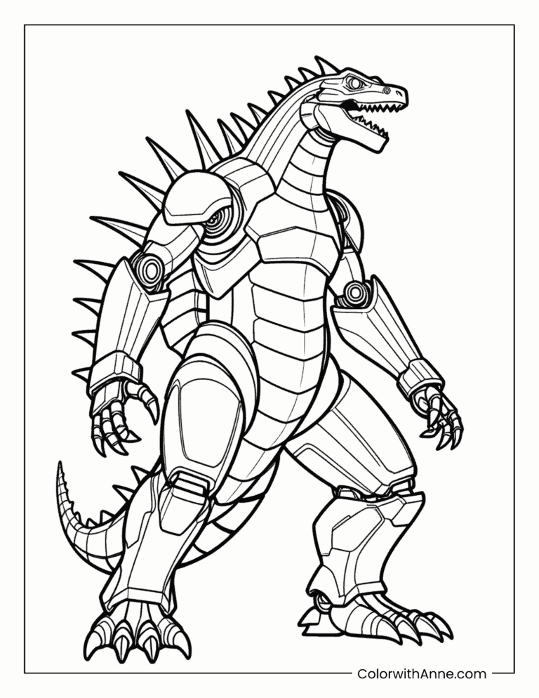 20 Godzilla Coloring Pages (Free PDF Printables)