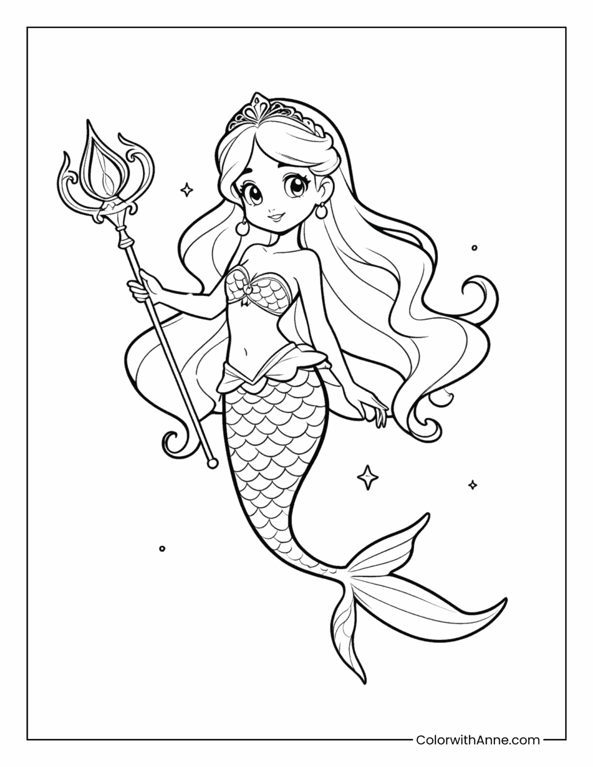 20 Mermaid Coloring Pages (Free PDF Printables)