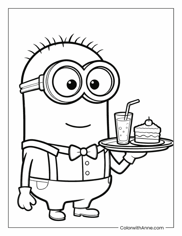 Minion Coloring Pages (Free PDF Printables) - ColorwithAnne