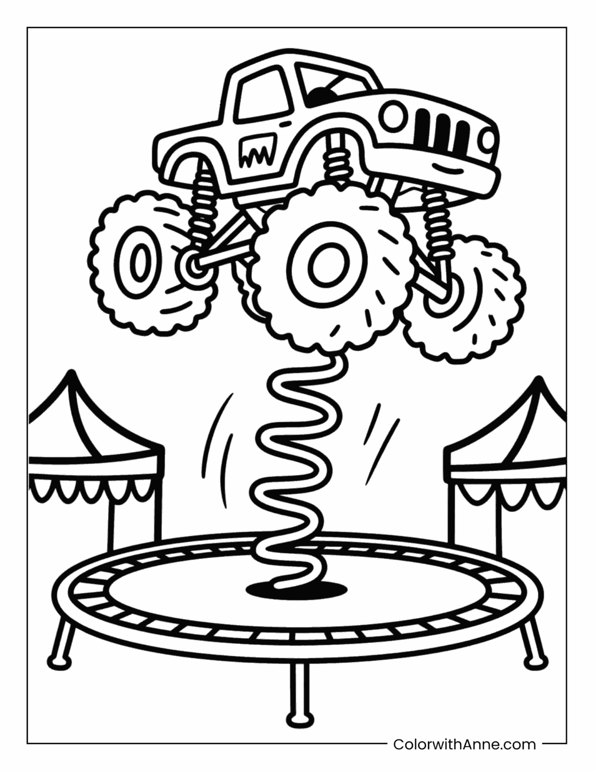 22 Monster Truck Coloring Pages (Free PDF Printables)