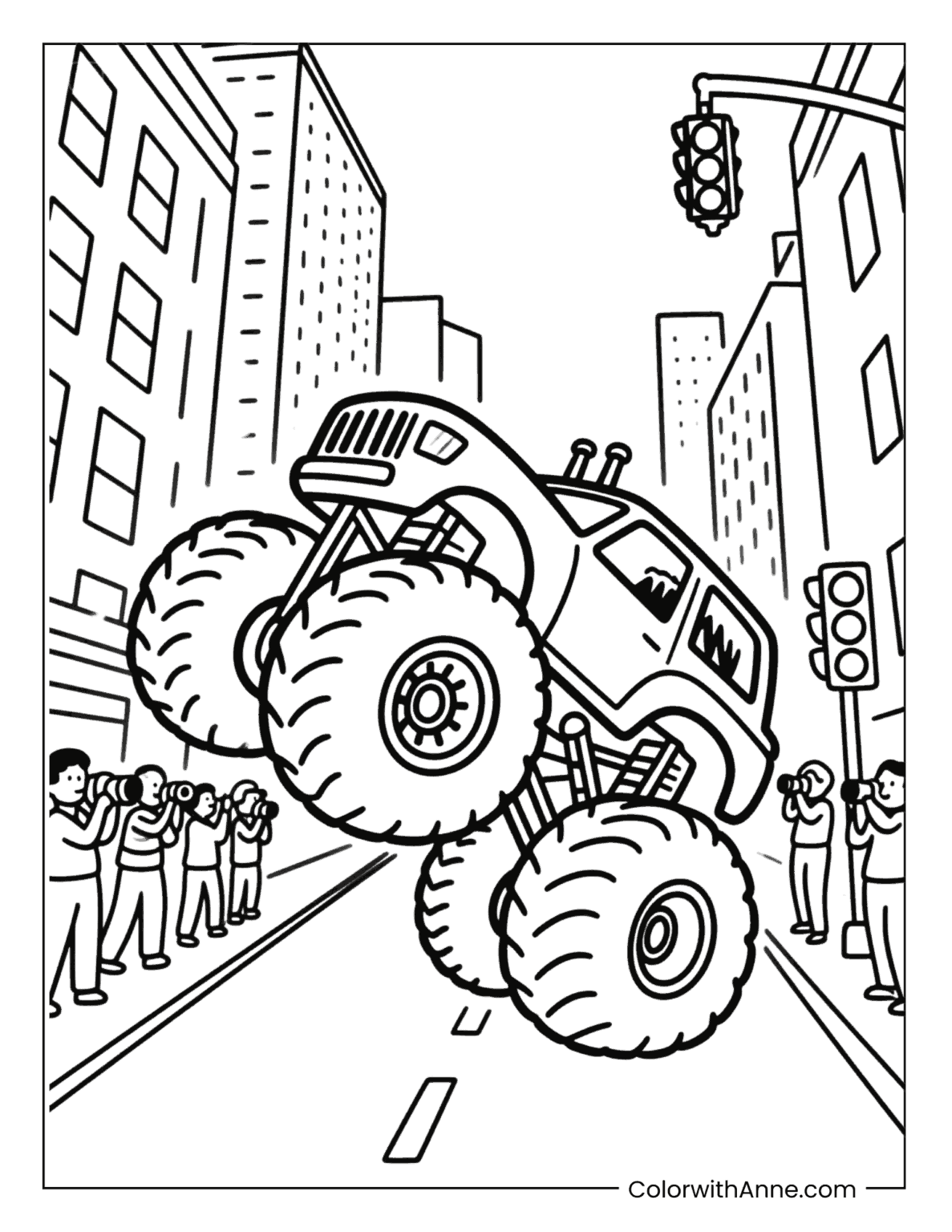 22 Monster Truck Coloring Pages (Free PDF Printables)