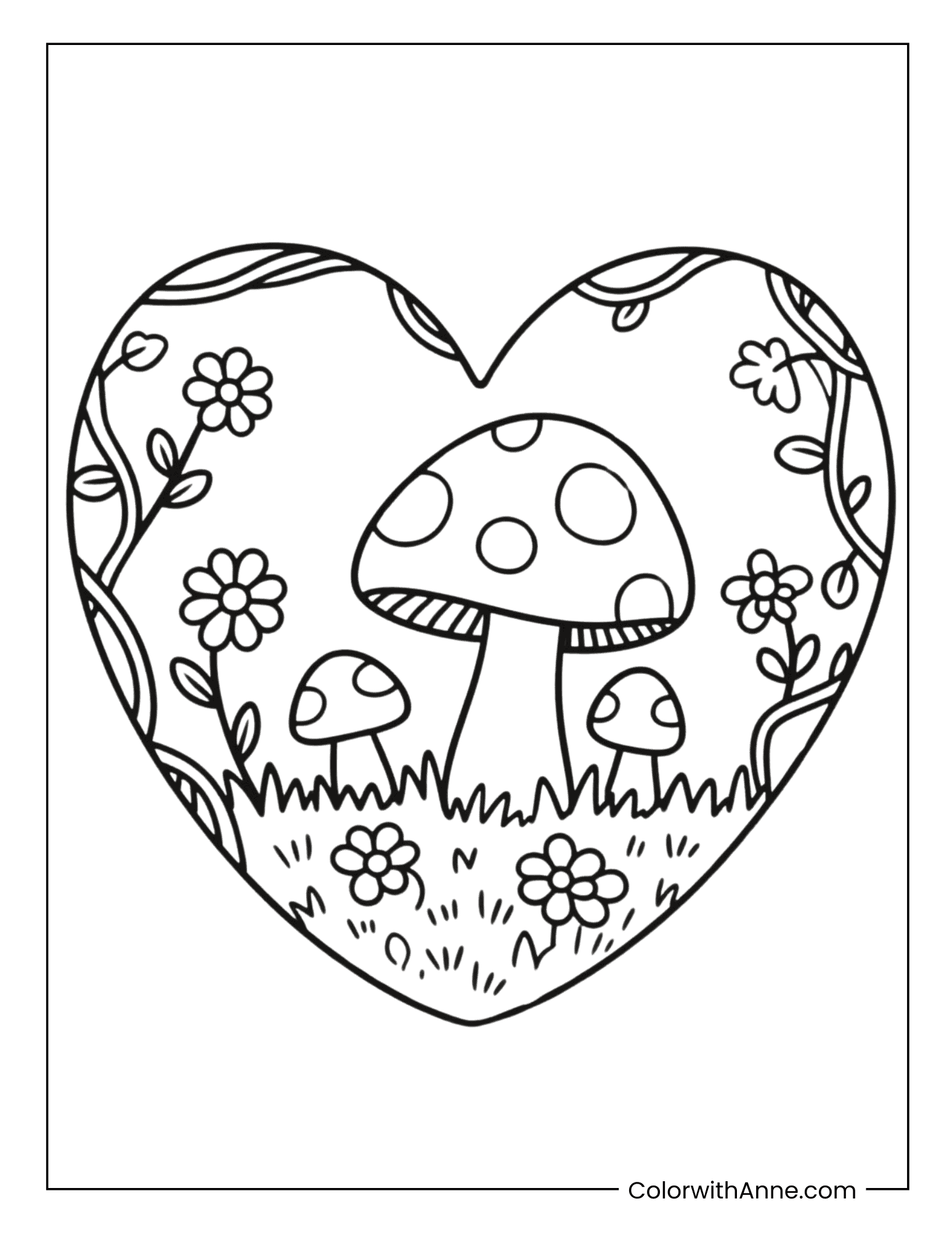 20 Mushroom Coloring Pages (Free PDF Printables)