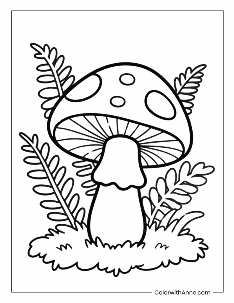 20 Mushroom Coloring Pages (Free PDF Printables)