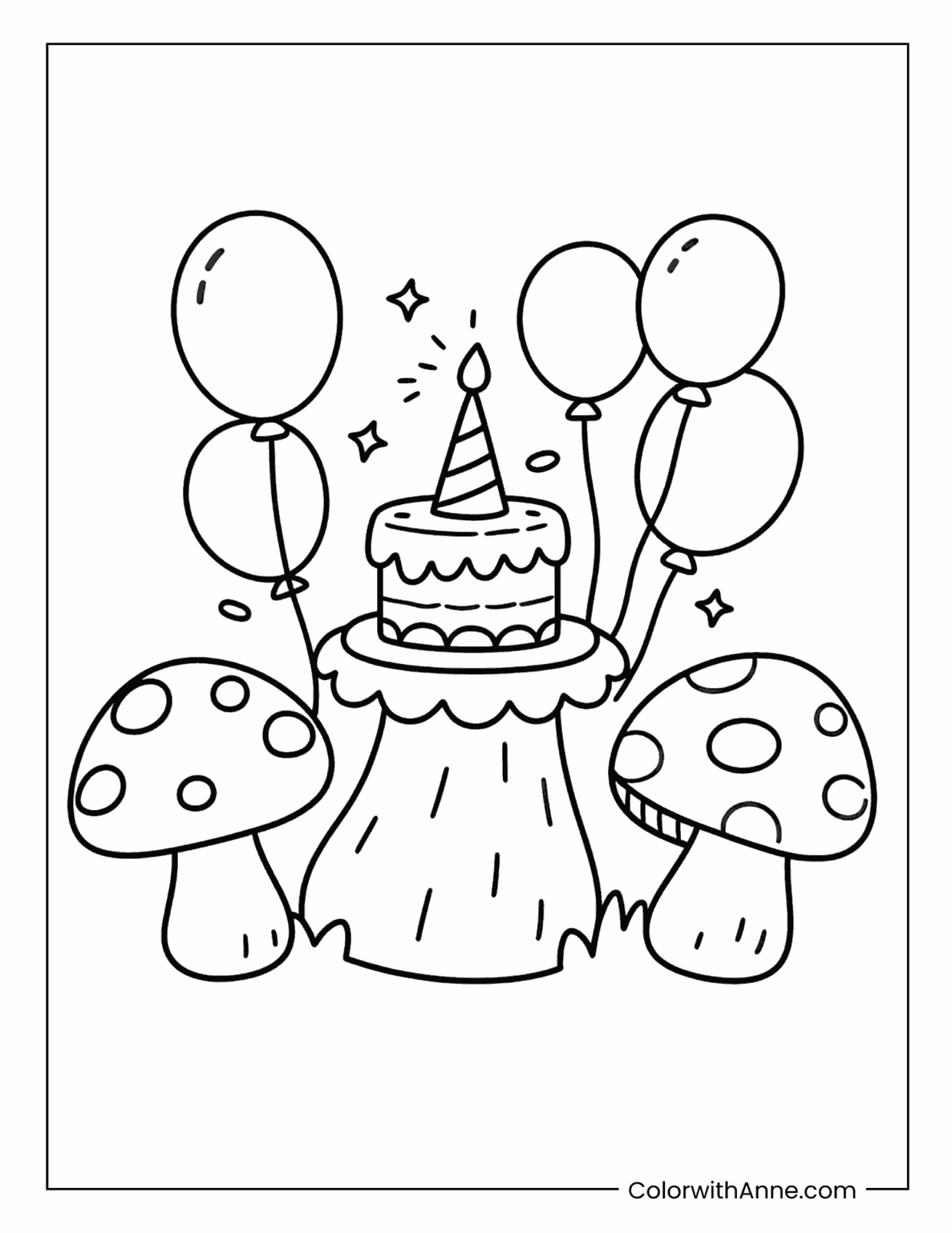 20 Mushroom Coloring Pages (Free PDF Printables)